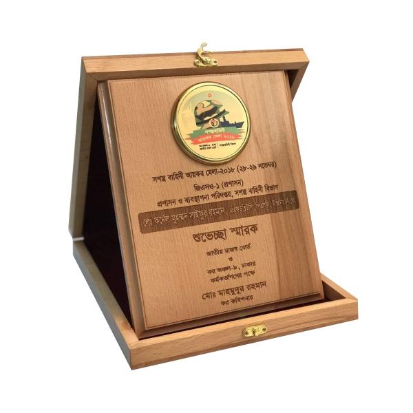 Wooden Laser Print Crest